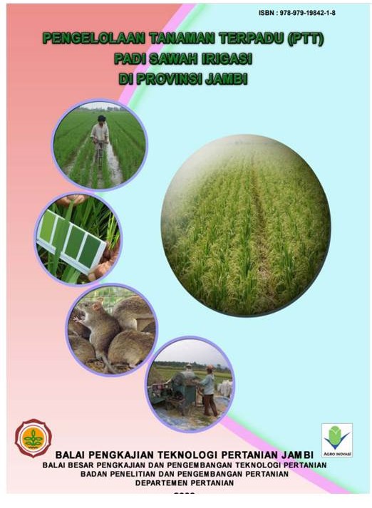Pengelolaan Tanaman Terpadu (PTT) padi Sawah Irigasi di Provinsi Jambi