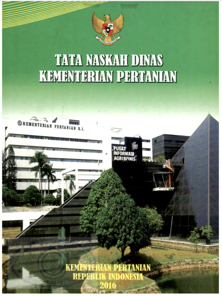 Tata Naskah Dinas Kementerian Pertanian 2016